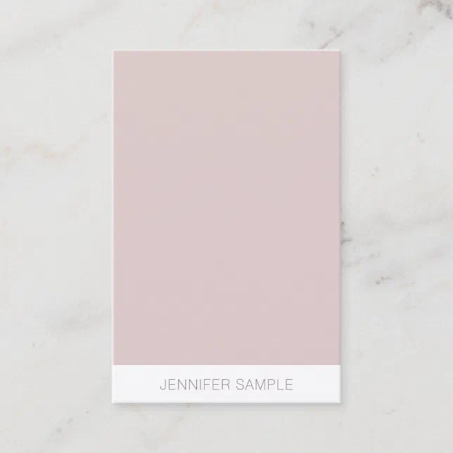 Premium Silk Finish Modern Minimalist Template Business Card | Zazzle