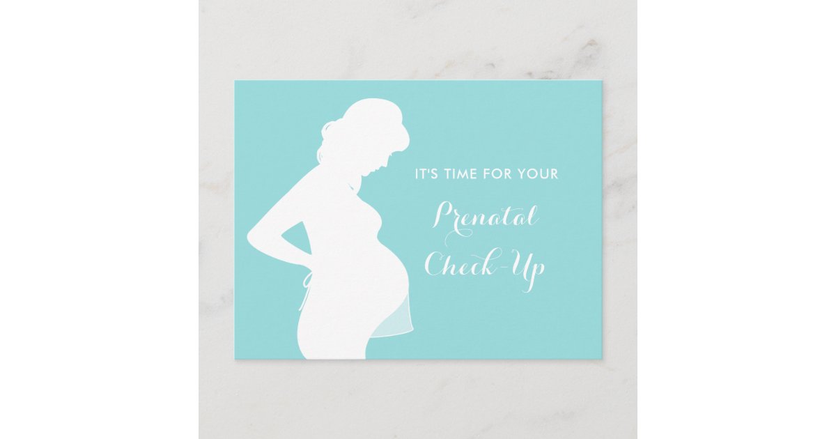 Prenatal Visit Checkup OB-GYN Appointment Reminder Postcard | Zazzle
