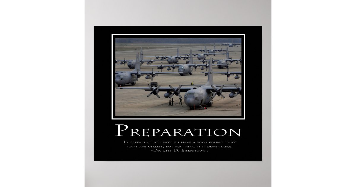 Preparation Poster | Zazzle