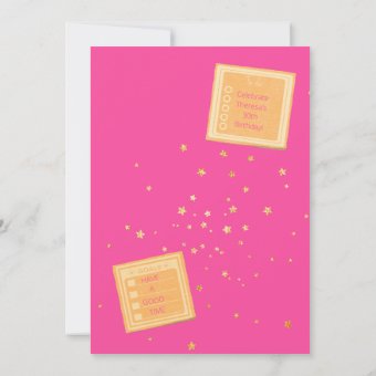 Preppy 90s Throwback Surprise Birthday Party Invitation | Zazzle