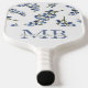 Preppy Aesthetic Retro Wildflowers Blue Monogram Pickleball Paddle | Zazzle