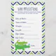 Preppy Alligator Baby Shower Predictions Card | Zazzle