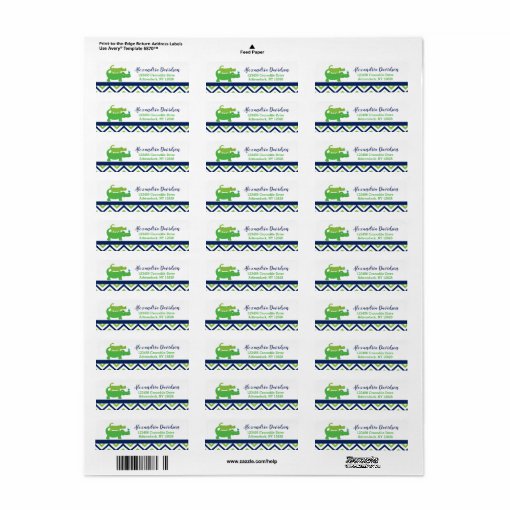 Preppy Alligator Custom Address Labels | Zazzle