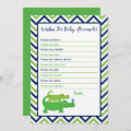 Preppy Alligator Wishes for Baby Card | Zazzle