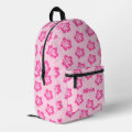 Preppy Backpack, Pink School Supplies Printed Backpack | Zazzle