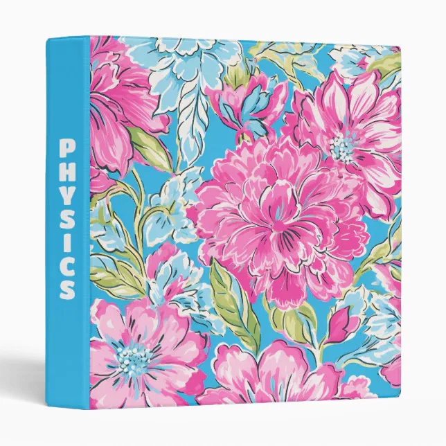 Preppy Binder, Preppy School Supplies 3 Ring Binder | Zazzle