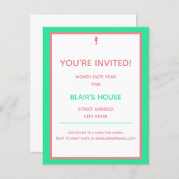 Preppy Birthday Invitation | Zazzle