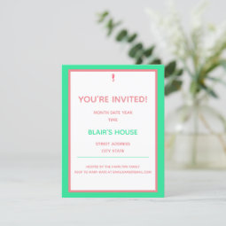 Preppy Birthday Invitation | Zazzle