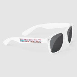 Preppy Birthday Party Girls Custom Sunglasses | Zazzle