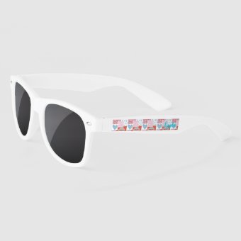 Preppy Birthday Party Girls Custom Sunglasses | Zazzle