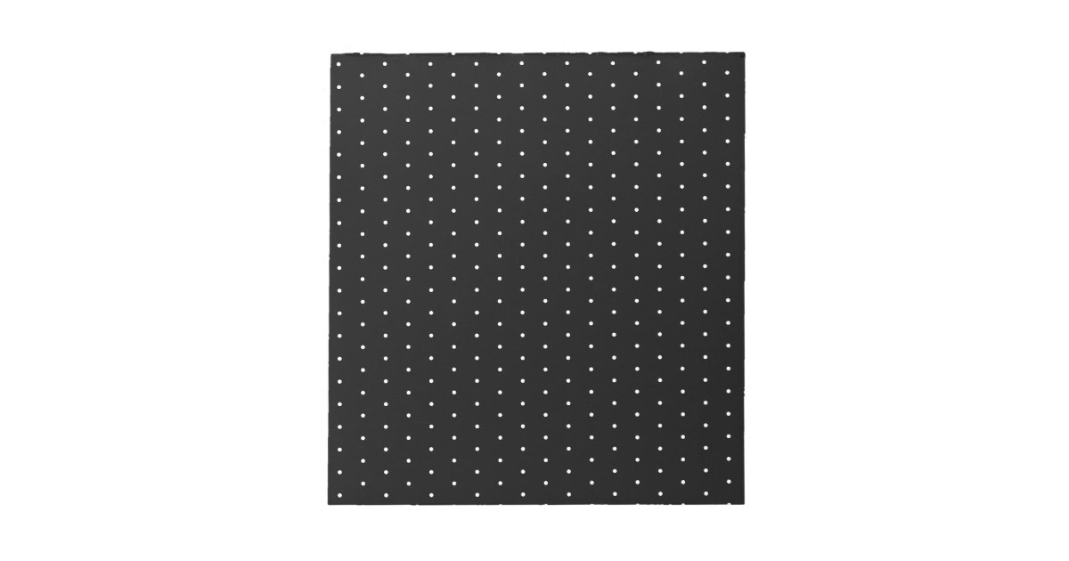 Preppy Black and White Tiny Polka Dots Pattern Notepad | Zazzle
