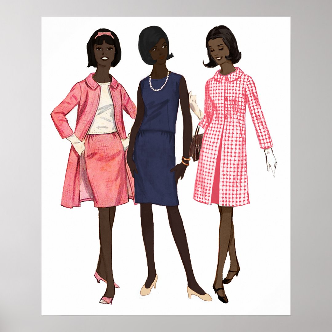 Preppy Black Girls Poster | Zazzle