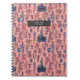 Preppy Blue and Coral Pattern Tropical Notebook | Zazzle