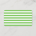 Preppy Blue and Green Monogrammed Calling Card | Zazzle
