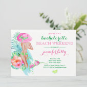 Preppy Bride Bachelorette Party Weekend Invitation | Zazzle