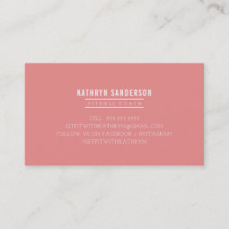PREPPY CHEVRON pattern gold logo emblem coral pink Business Card | Zazzle