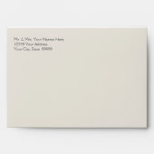 Preppy Chevron Stripe Modern Monogrammed Name Envelope | Zazzle