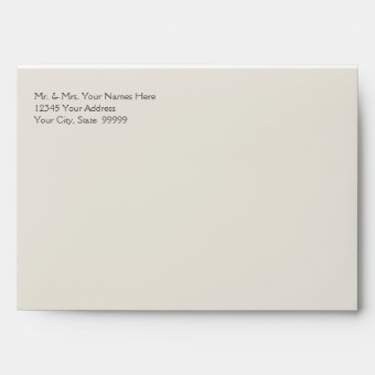 Preppy Chevron Stripe Modern Monogrammed Name Envelope | Zazzle