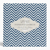 Preppy Chevron Stripe Modern Nautical Anchor 3 Ring Binder | Zazzle