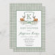 Preppy Deer Gingham Crest Baby Shower Invitation | Zazzle