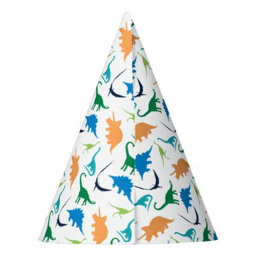 Preppy Dinosaur Birthday Party Hats | Zazzle