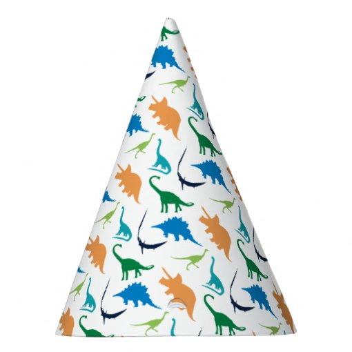 Preppy Dinosaur Birthday Party Hats | Zazzle