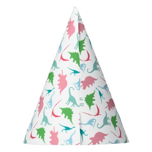 Preppy Dinosaur Birthday Party Hats | Zazzle