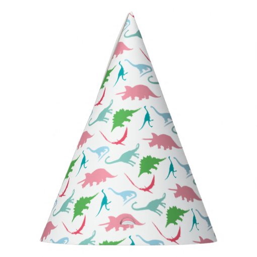 Preppy Dinosaur Birthday Party Hats | Zazzle