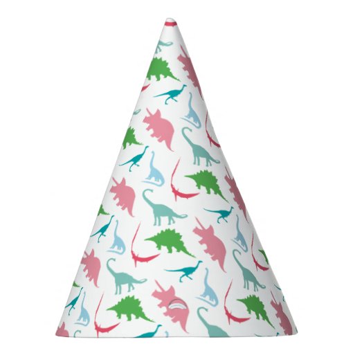 Preppy Dinosaur Birthday Party Hats | Zazzle