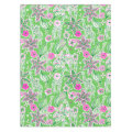 Preppy Giraffes Lily Pink Green Tablecloth | Zazzle