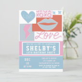 Preppy Girls Birthday Party Invitation | Zazzle