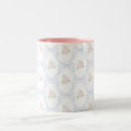 Preppy Grandmillennial Coquette Preppy Floral Two-Tone Coffee Mug | Zazzle