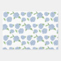 Preppy Hydrangea Gift Wrap | Zazzle
