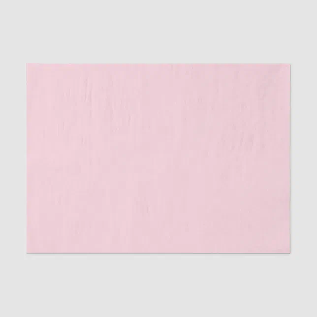 Preppy Light Pink solid color Tissue Paper | Zazzle