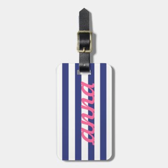 Preppy Luggage Tag | Zazzle