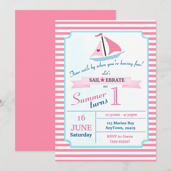 Boat Party Invitations | Zazzle