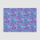 Preppy Palm Beach Print Purple & Blue Flowers Tissue Paper | Zazzle