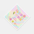 Preppy Pastel Pink Y2K Sleep Over Birthday Napkins | Zazzle