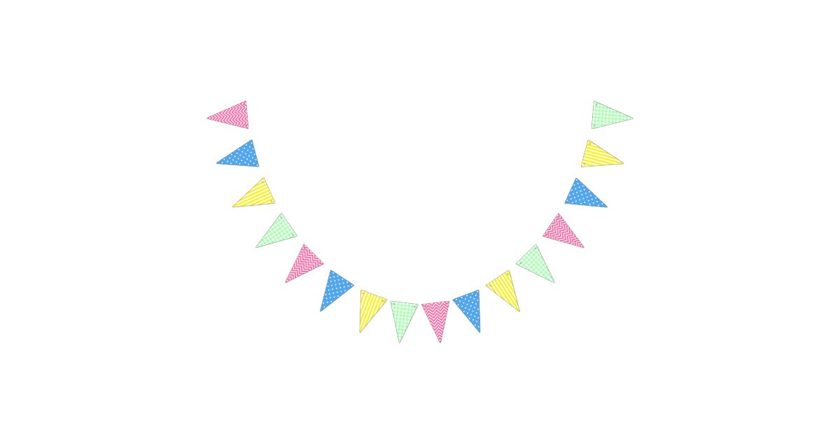 Preppy Patterns Bunting Flags | Zazzle