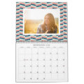 Preppy Patterns Monthly Photo Calendar | Zazzle