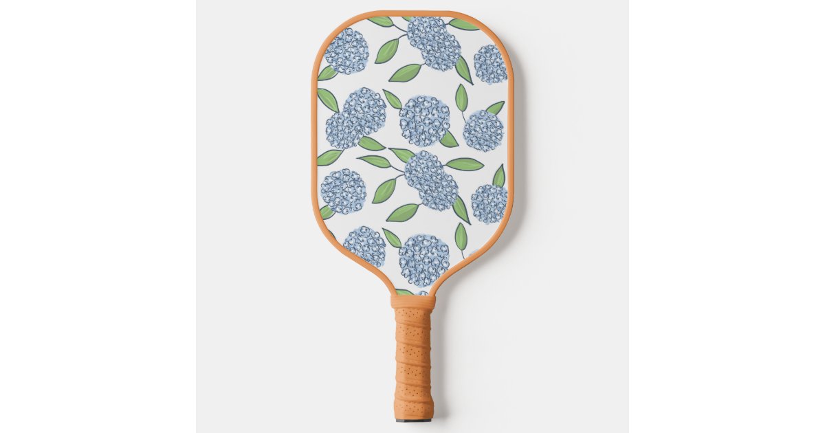 Preppy Pickleball Paddle in Hydrangea | Zazzle