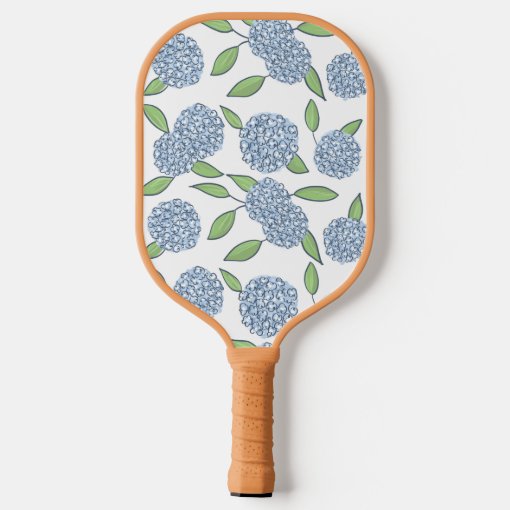 Preppy Pickleball Paddle in Hydrangea | Zazzle