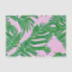 Preppy Pink And Green Palm Leaves Beach House Tissue Paper | Zazzle