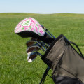 Preppy Pink Cheetah Monogram Golf Head Cover | Zazzle
