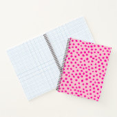 Preppy Pink Dots Modern Animal Print Spots Notebook | Zazzle