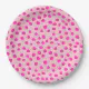 Preppy Pink Dots Modern Animal Print Spots Paper Plates | Zazzle