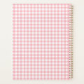 Preppy Pink Gingham | Monogram Planner | Zazzle