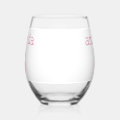 Preppy Pink Pineaaple Personalized Stemless Wine Glass | Zazzle