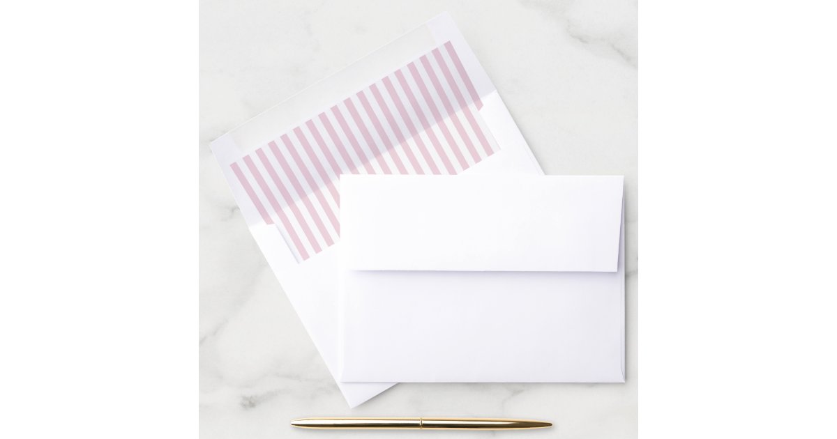 Preppy Pink Striped baby shower Envelope Liner | Zazzle