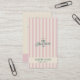 Preppy Pink Stripes Green Bakery Logo QR Code Business Card | Zazzle